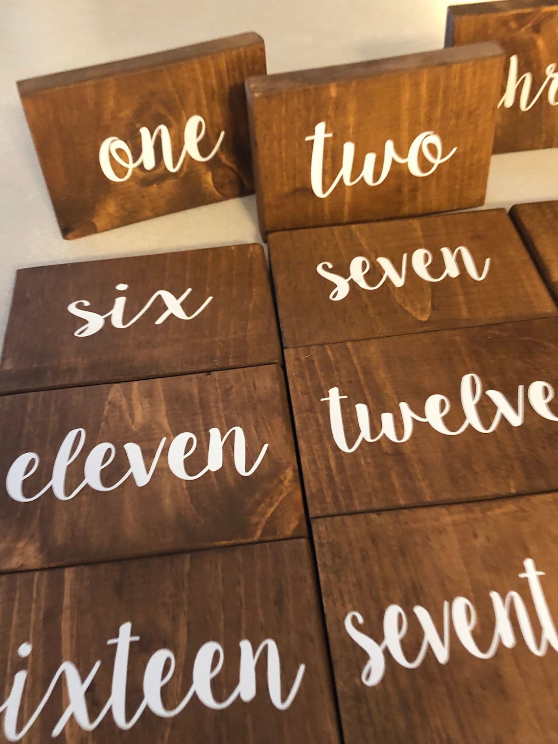 Rustic Table Numbers - Etsy