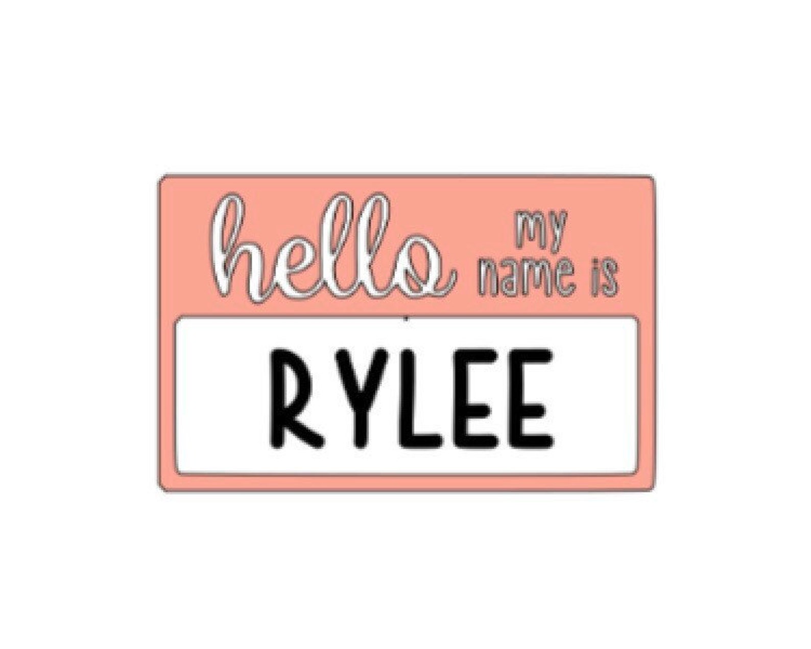 Hello My Name Is.. - Etsy