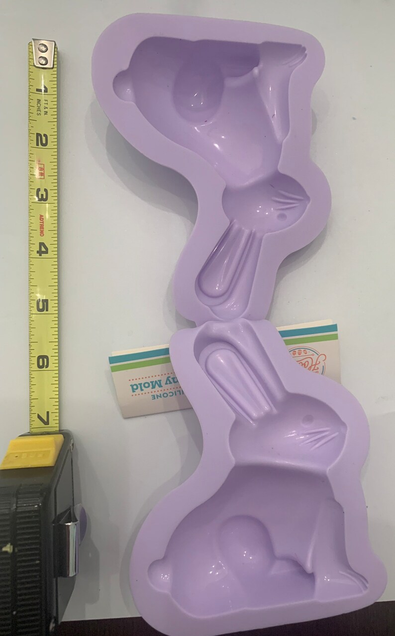 Silicone Bunny Mold 5 Inch 3 D Mold Easter Bunny Mold Candy - Etsy