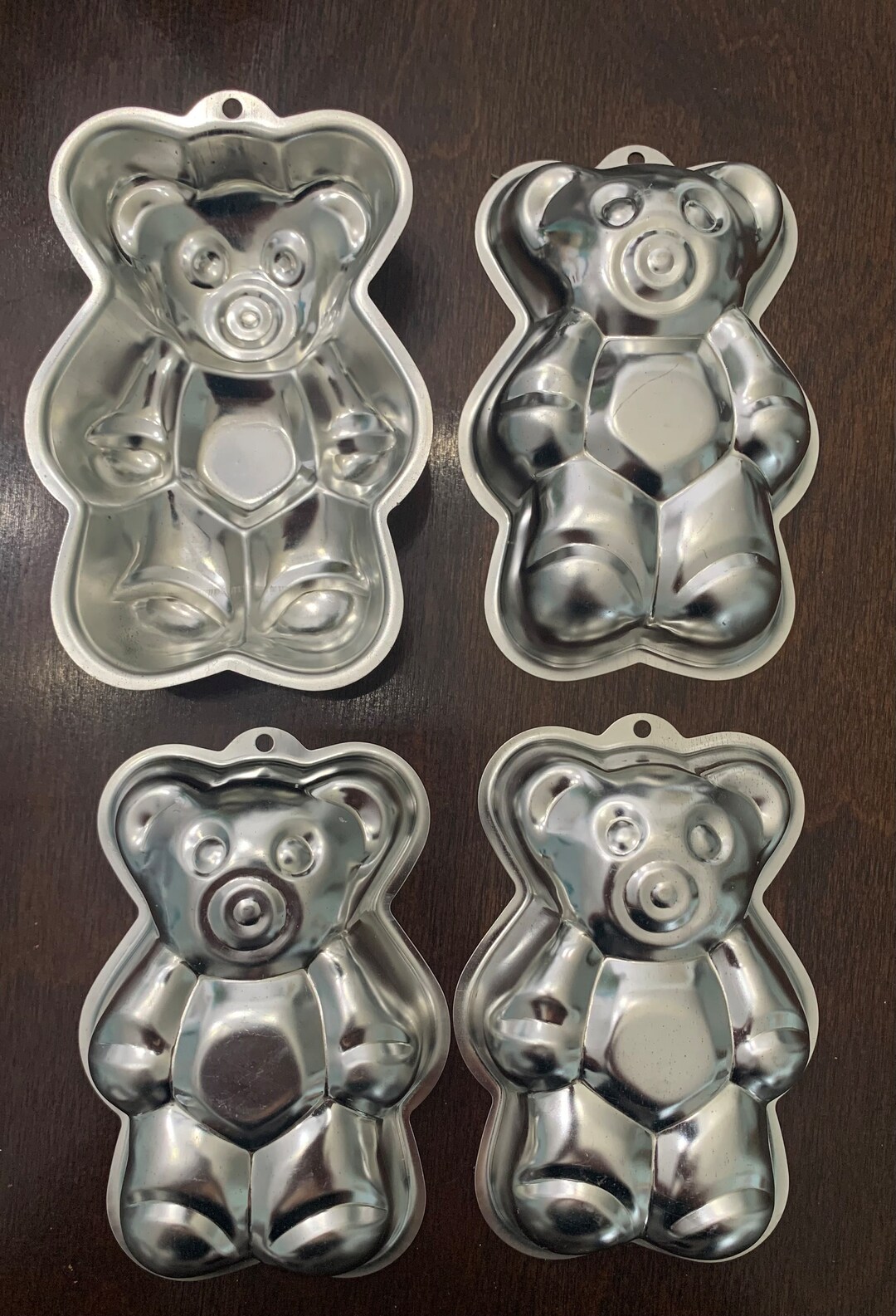 Teddy Bears 5 Inch Mini Treat Pans Set of 4, Teddy Bear Treat Mold ...
