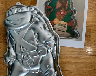 Teenage Mutant Ninja Turtles Cake Pan Wilton 1989 Michelangelo 2105 ...