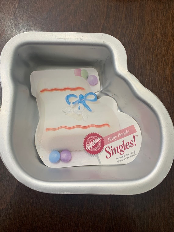 Wilton Singles Baby Bootie Mini Aluminum Cake Pan Dessert Pan Smash Cake Soap Mold Candle Mold. 6 Inch Pan. Etsy UK