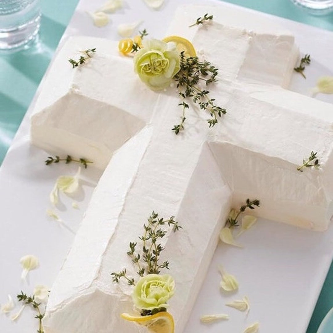 Wilton Cross Cake Pan, Easter, First Communion, Baptism Cake Pan. Non ...
