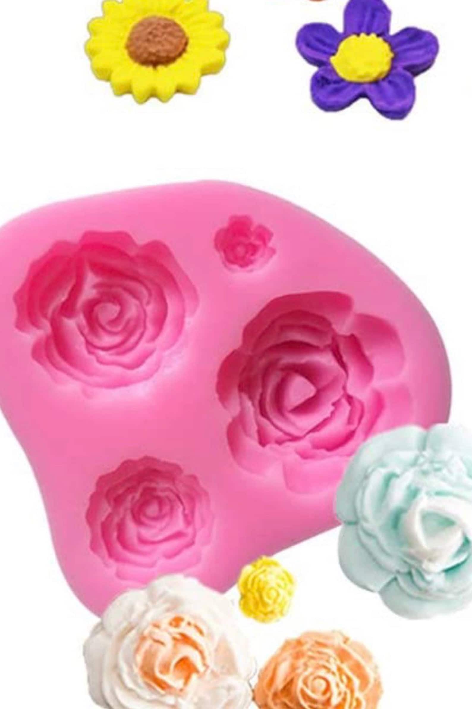 Silicone Flower Molds/flower Mold Set/cake Decorating/fondant - Etsy