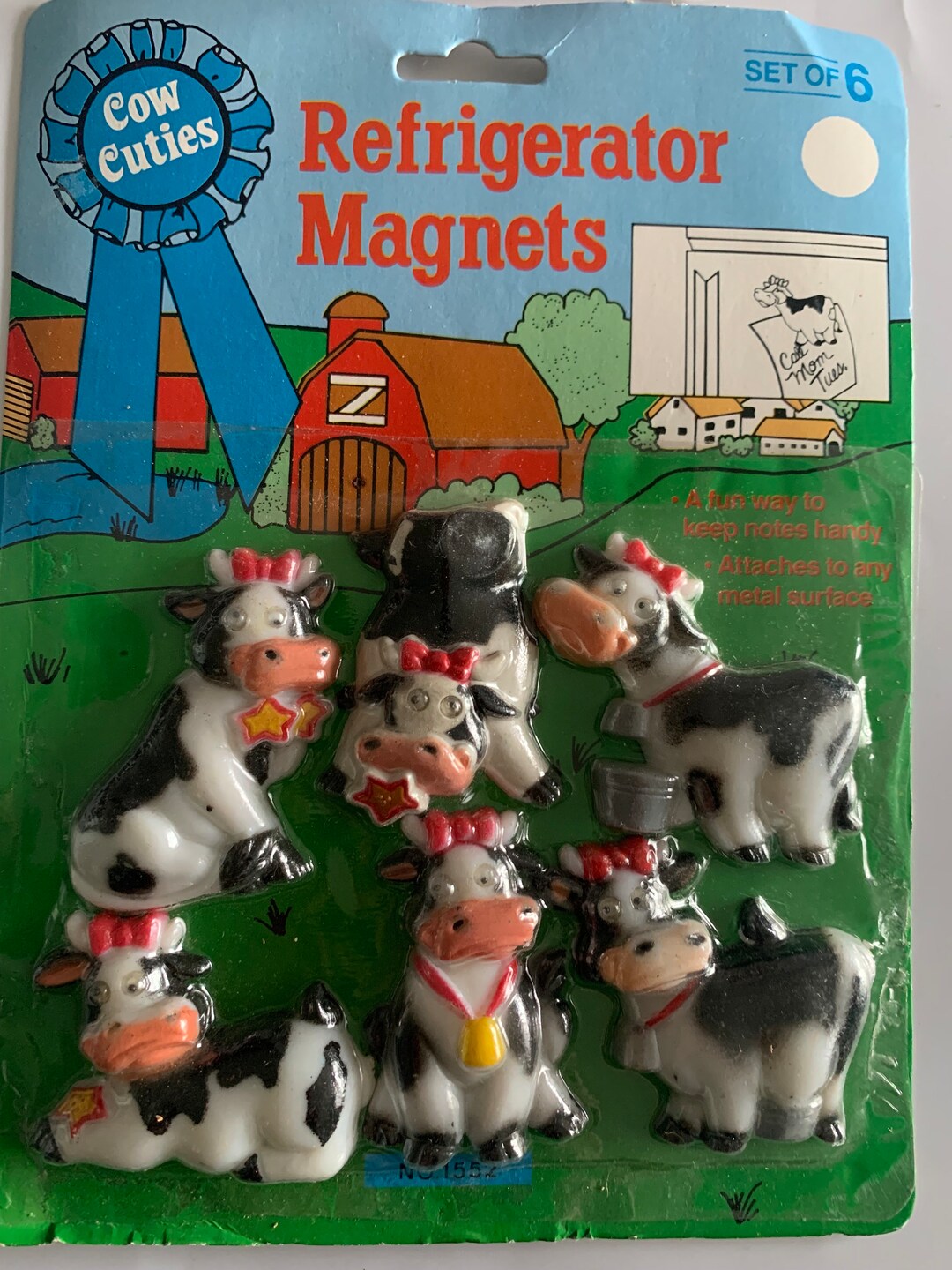 Vintage Refrigerator Magnets Cows, Cow Set, New in Package. - Etsy