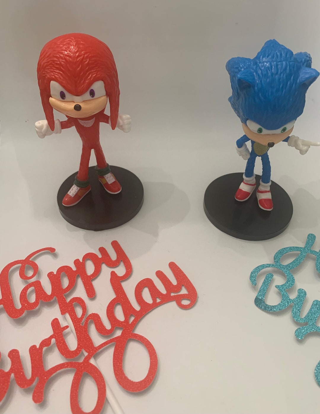 Buy Sonic and Knuckles Cake Topper, Sonic the Hedgehog Cake Topper ...