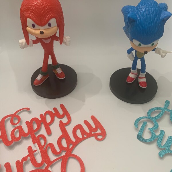 Sonic Cake Decorations - Etsy