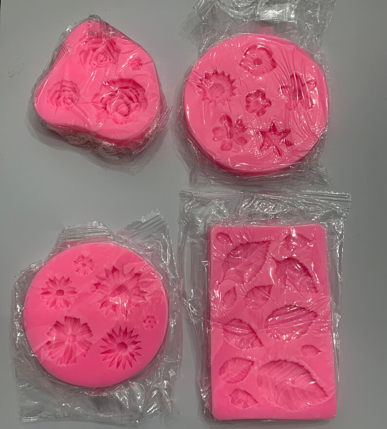 Silicone Flower Molds/flower Mold Set/cake Decorating/fondant - Etsy