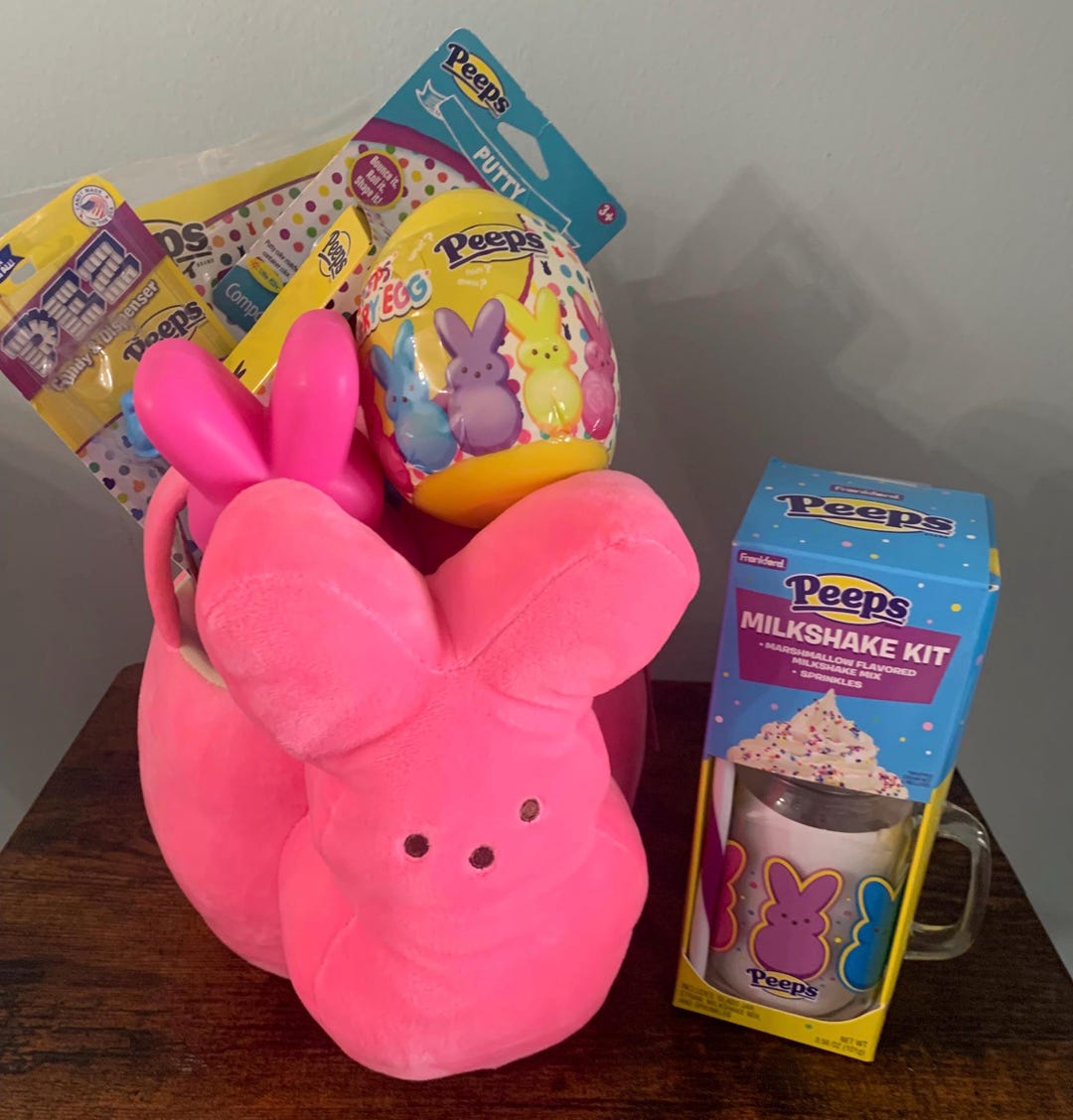 Peeps Plushie Easter Basket Bundle New, Peeps Easter Baskets, Kids ...