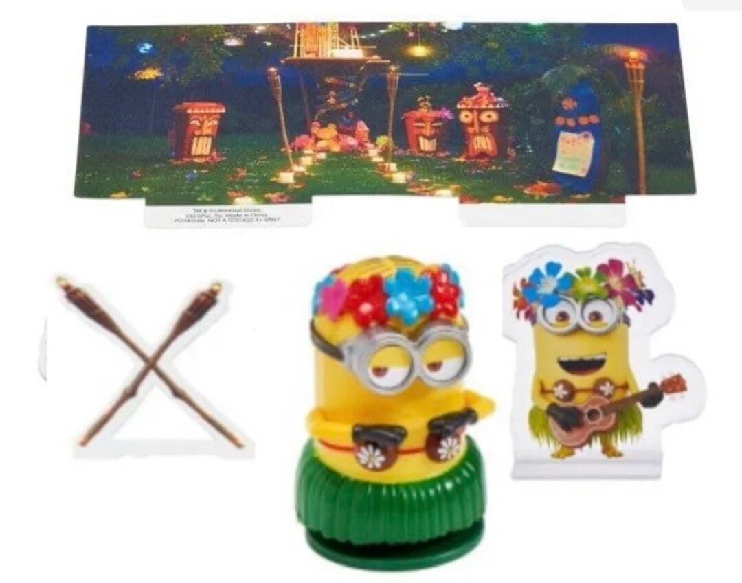Decopac Despicable Me 3 Hula Party Cake Topper Set Minions - Etsy