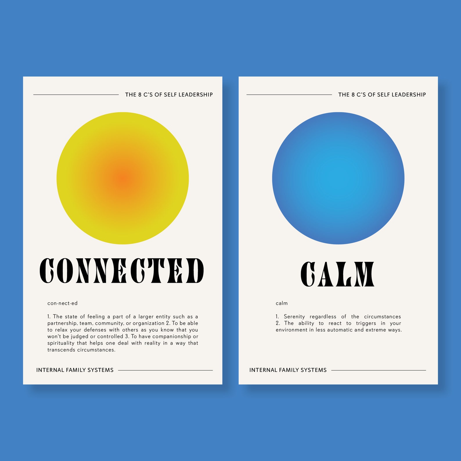 IFS 8 C's of Self Leadership Poster Series Printable Digital Downloads ...