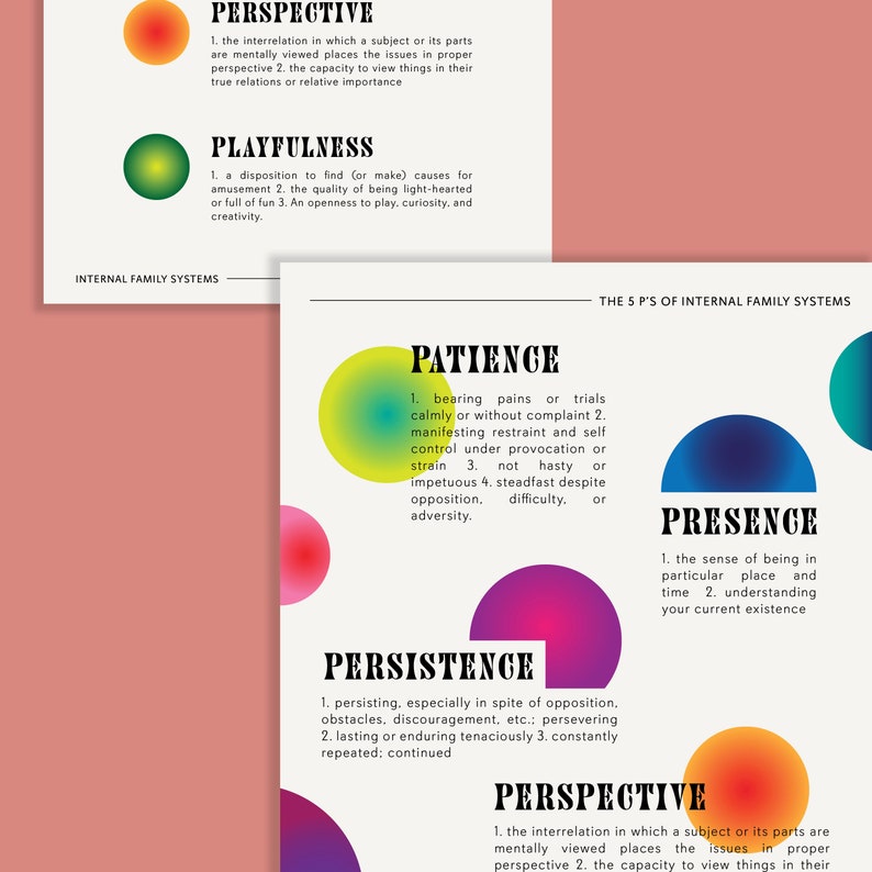 IFS 5 P's of Self Leadership (2) Printable Digital Downloads - Etsy