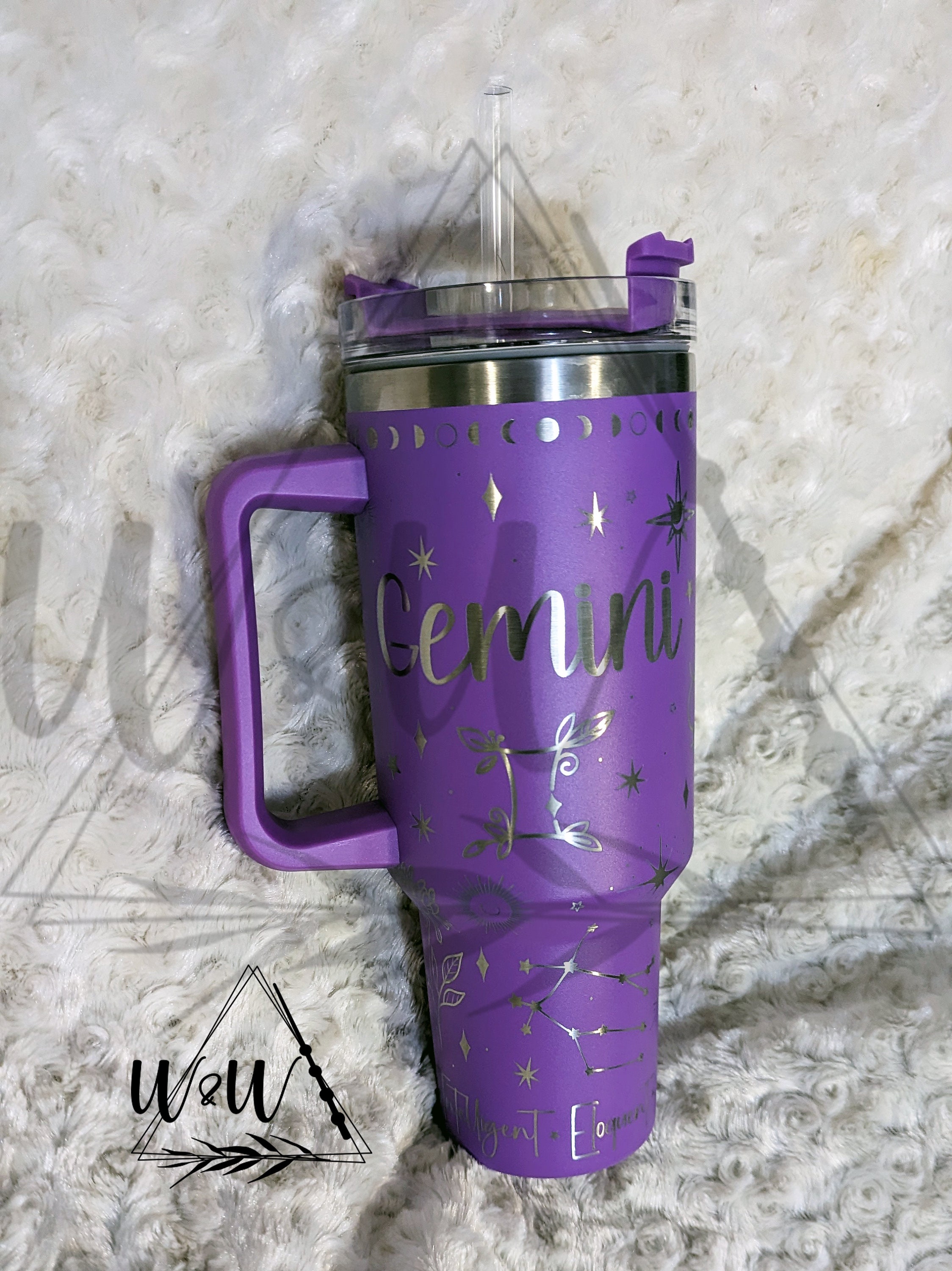 Stellar Gemini Tumbler Wrap: Full-wrap Design for Laser Engraving | 40 ...