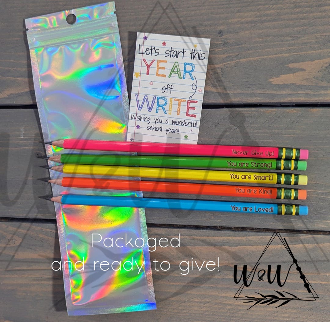 Back-to-school Positive Affirmations Ticonderoga Engraved Pencils ...