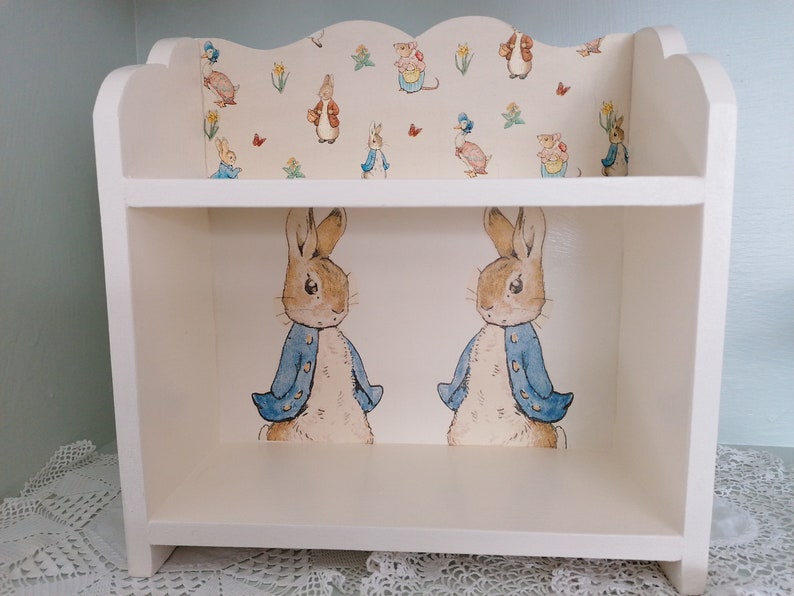 Wooden Shelf Display Unit Shelves Made Using Peter Rabbit | Etsy UK