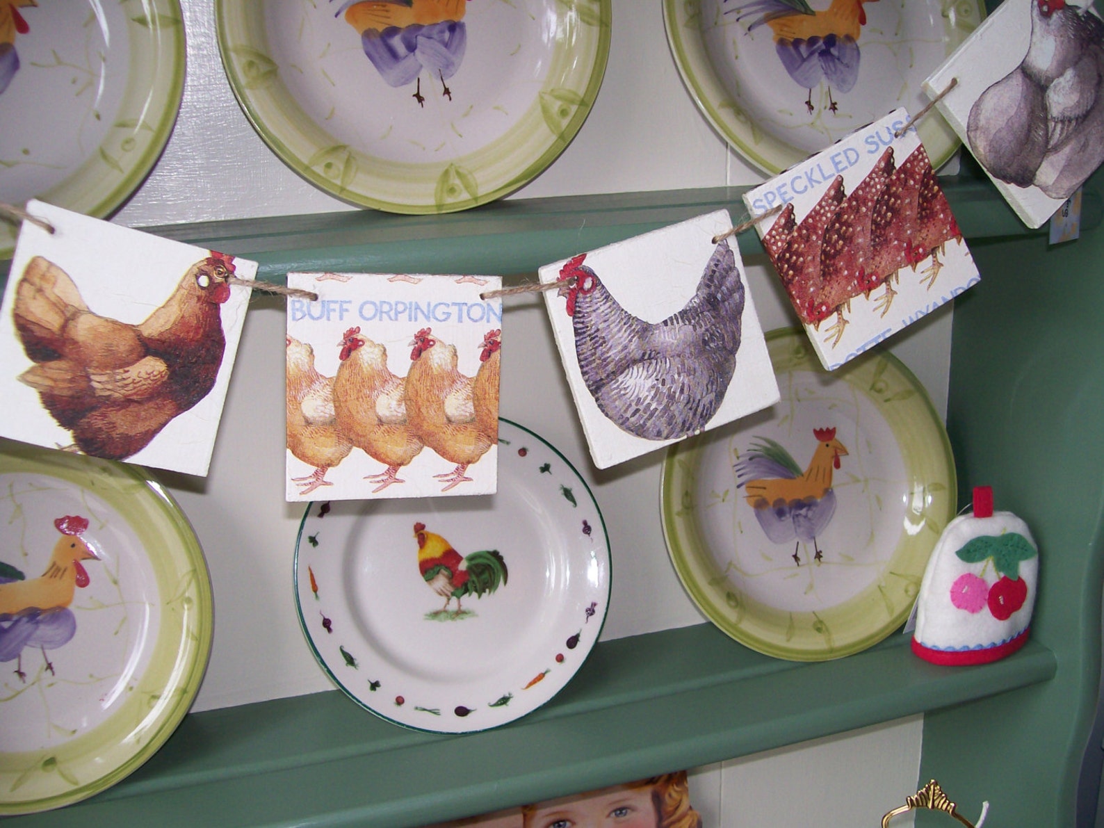 Wooden Bunting Made Using Emma Bridgewater Chicken Designs - Etsy