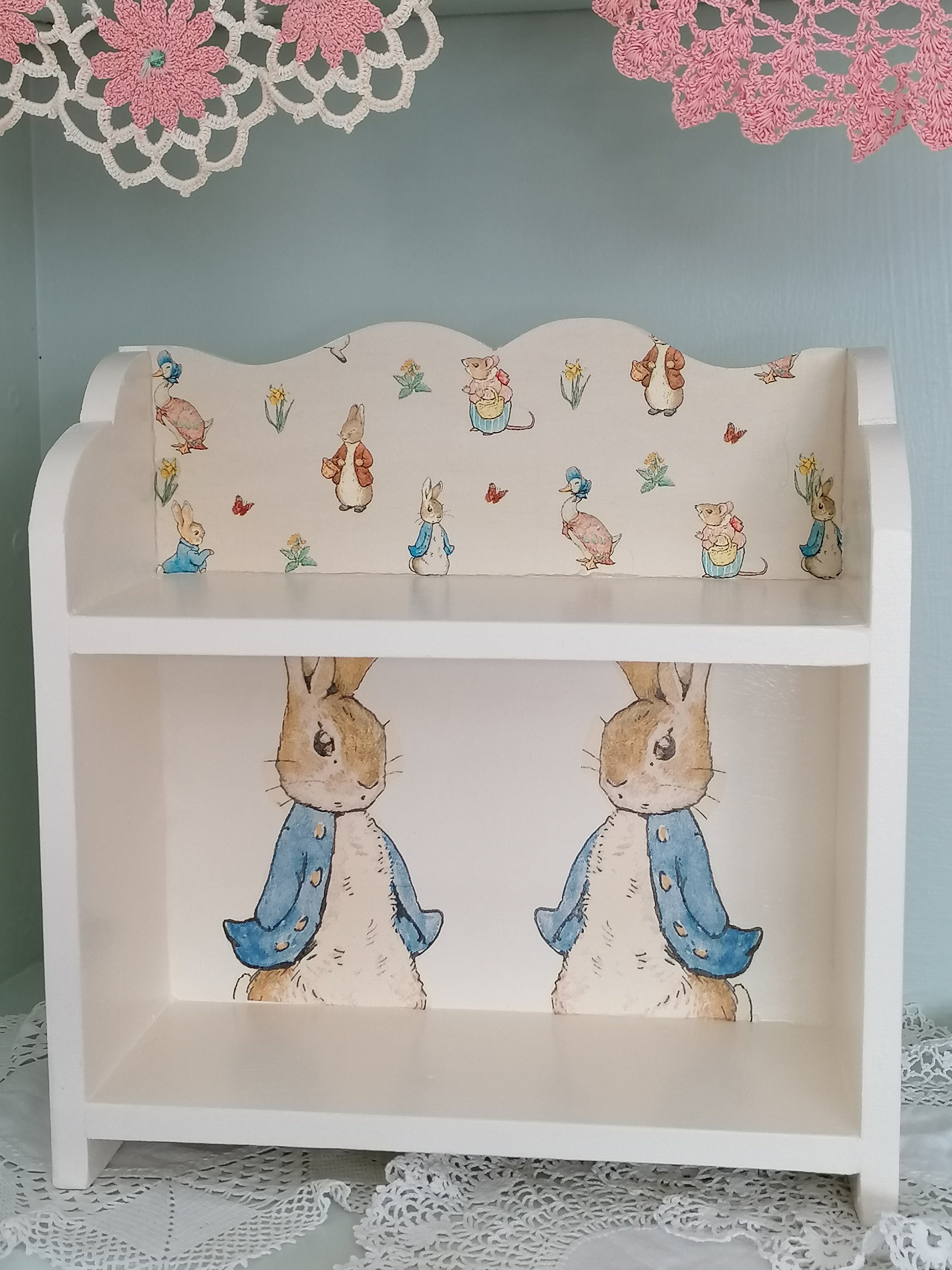 Wooden Shelf Display Unit Shelves Made Using Peter Rabbit - Etsy.de