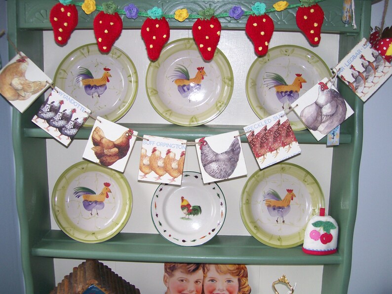 Wooden Bunting Made Using Emma Bridgewater Chicken Designs - Etsy