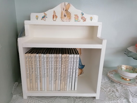 Wooden Bookcase Shelf Display Unit Made Using Peter Rabbit | Etsy UK