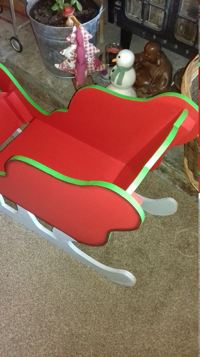 PICK UP ONLY Santa Sleigh Xmas Prop Photographer Photo Shoot Grotto ...