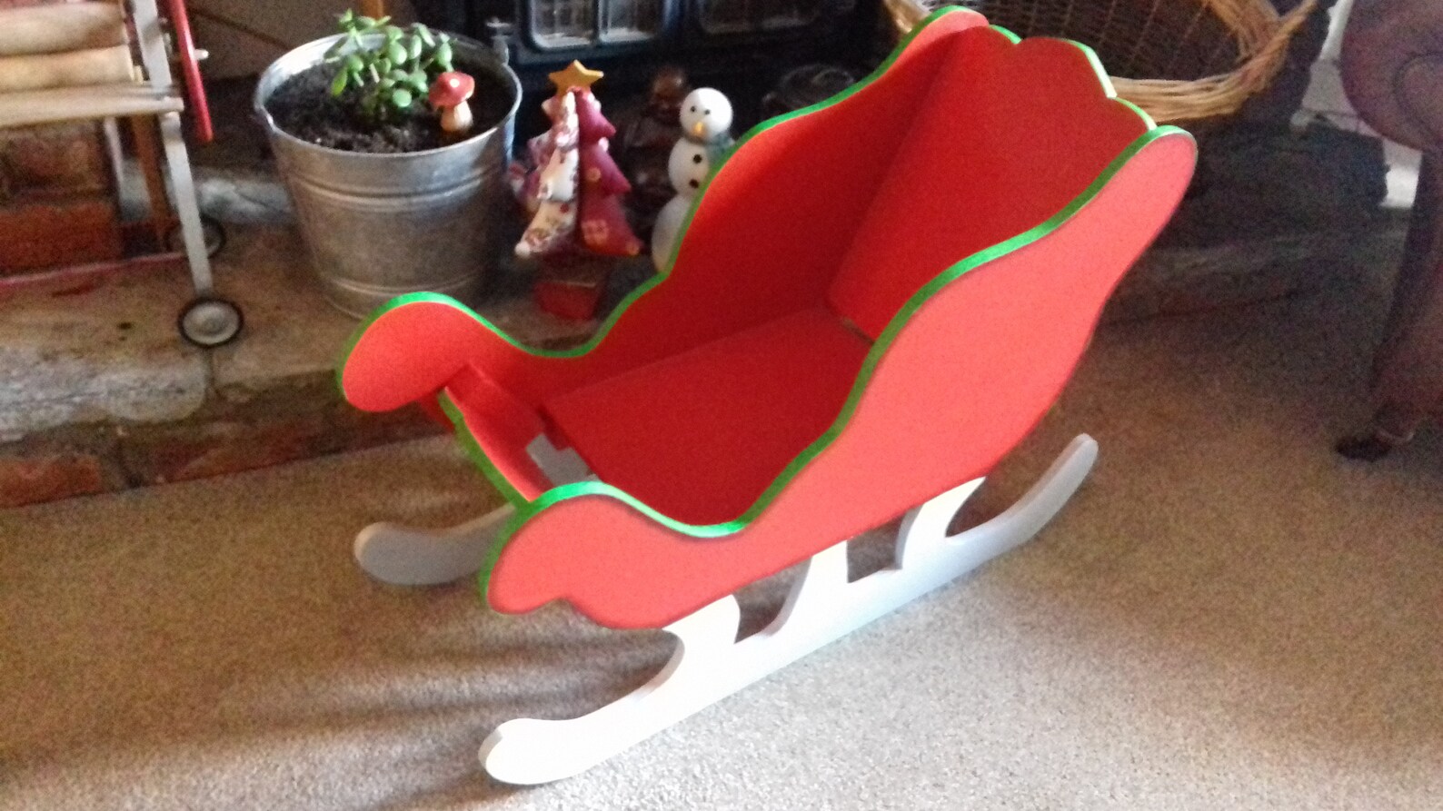 PICK UP ONLY Santa Sleigh Xmas Prop Photographer Photo Shoot Grotto ...