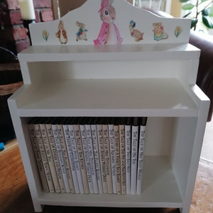 Wooden Bookcase Shelf Storage Unit Freestanding Beatrix Potter Flopsy ...