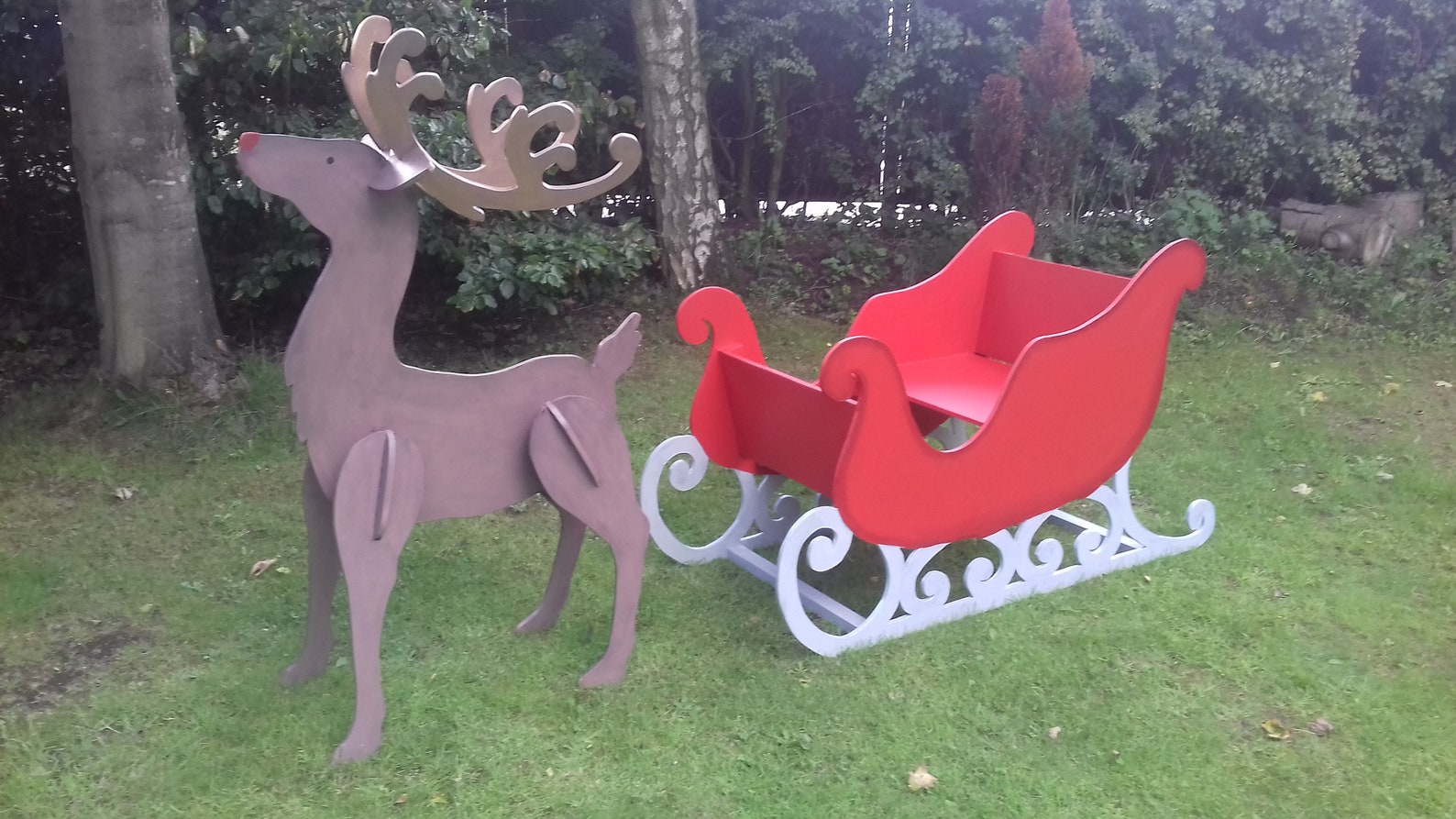 PICK UP ONLY Large Santa Sleigh to Sit in Grotto Father - Etsy UK