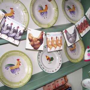 Wooden Bunting Made Using Emma Bridgewater Chicken Designs - Etsy
