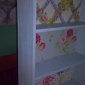 Wooden Shelving Display Unit Cupboard Shabby Chic Vintage Made Using ...