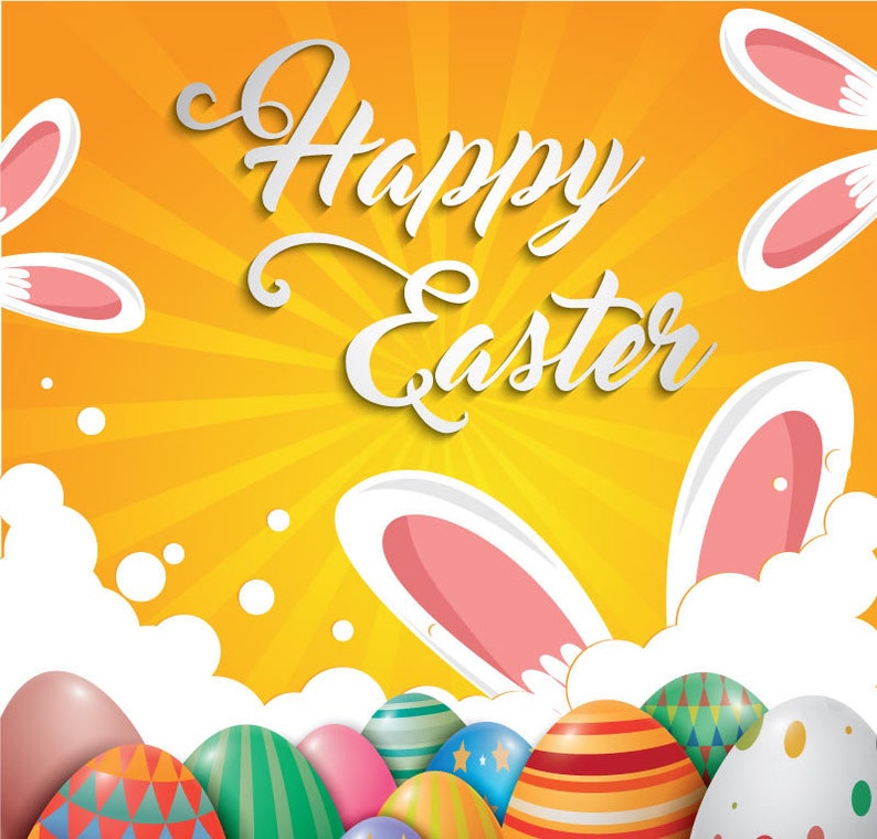 Happy Bunny Easter Step and Repeat Backdrop Banner Event - Etsy