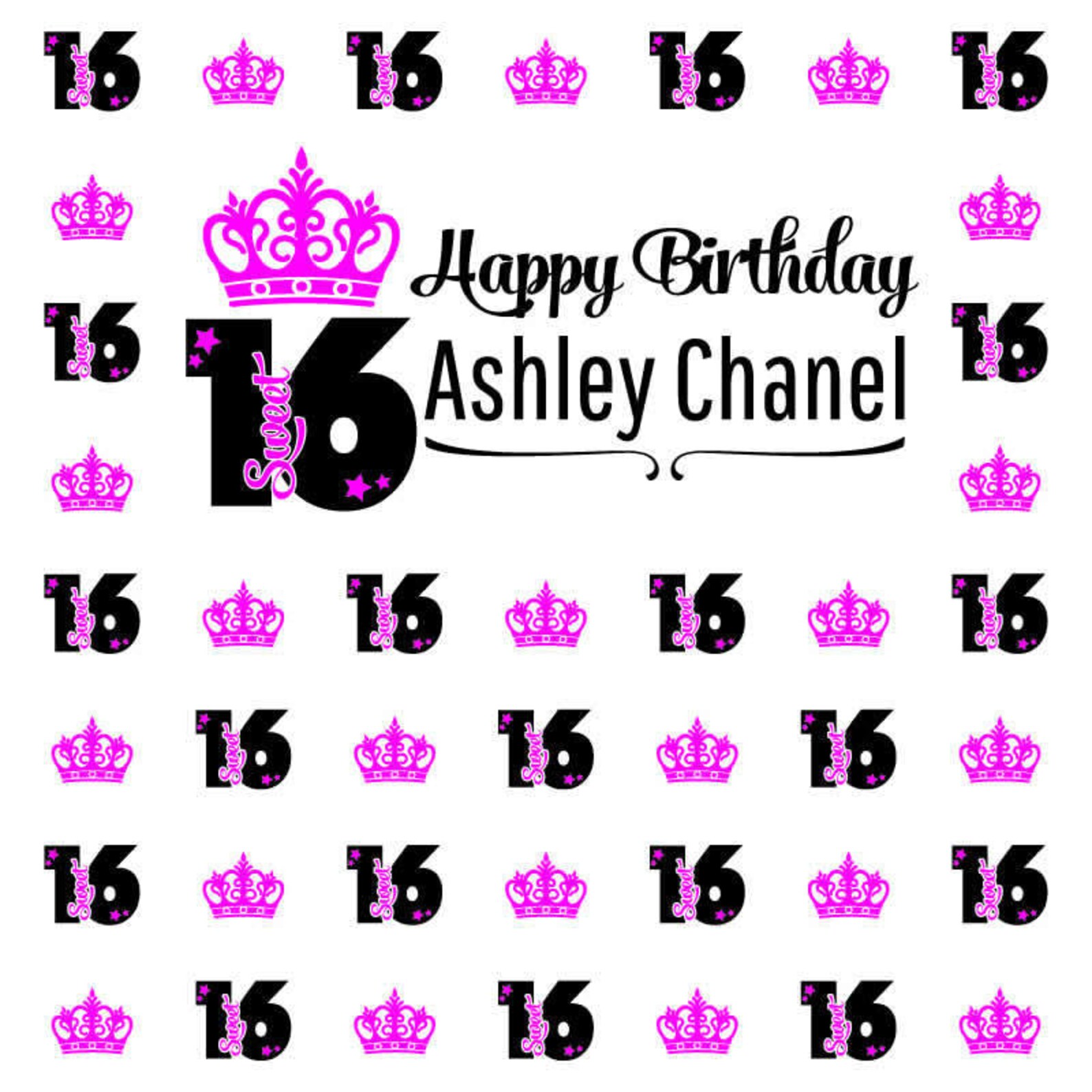 Happy Birthday Step and Repeat Birthday Banner Event - Etsy