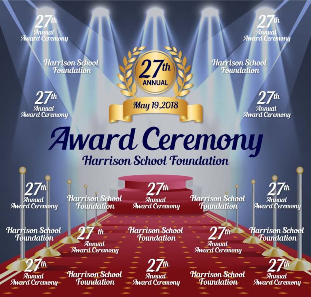 Award Ceremony Step and Repeat Backdrop, Banner, Event, Party, Photo ...