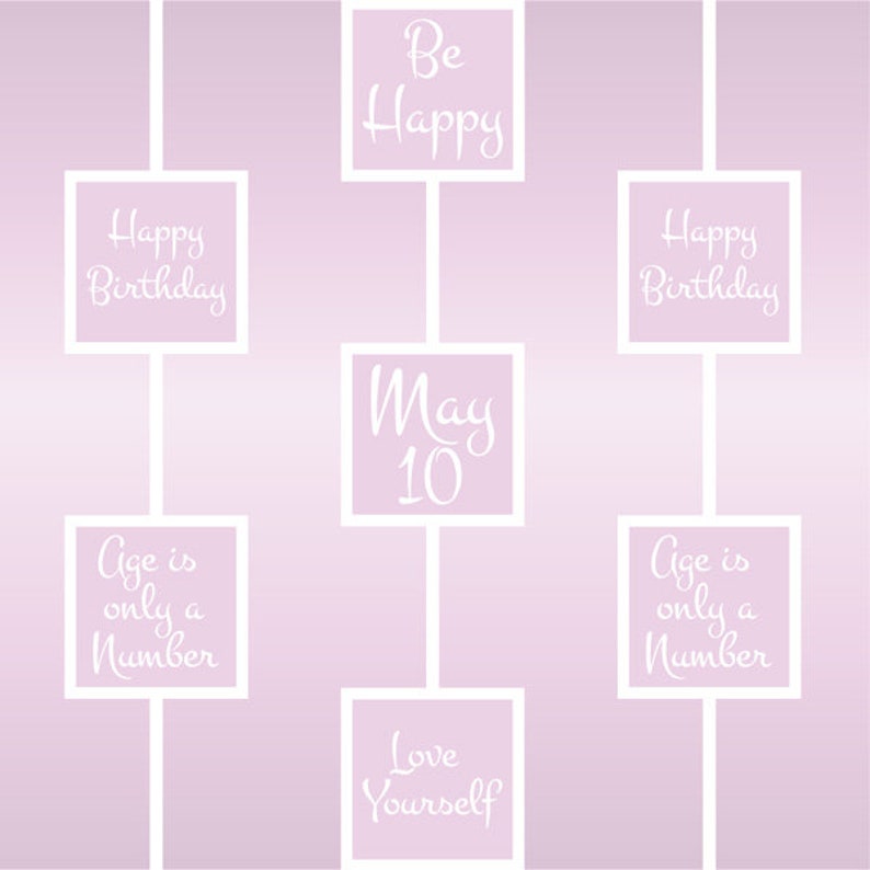 Happy Birthday Step and Repeat Birthday Banner Event - Etsy