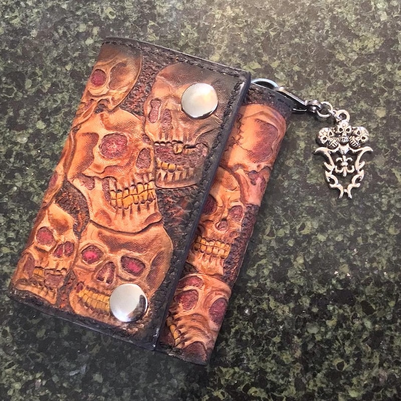 Skull Wallet - Etsy