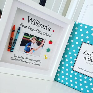 First Day of School Frame Personalised School Frame Childs New School ...