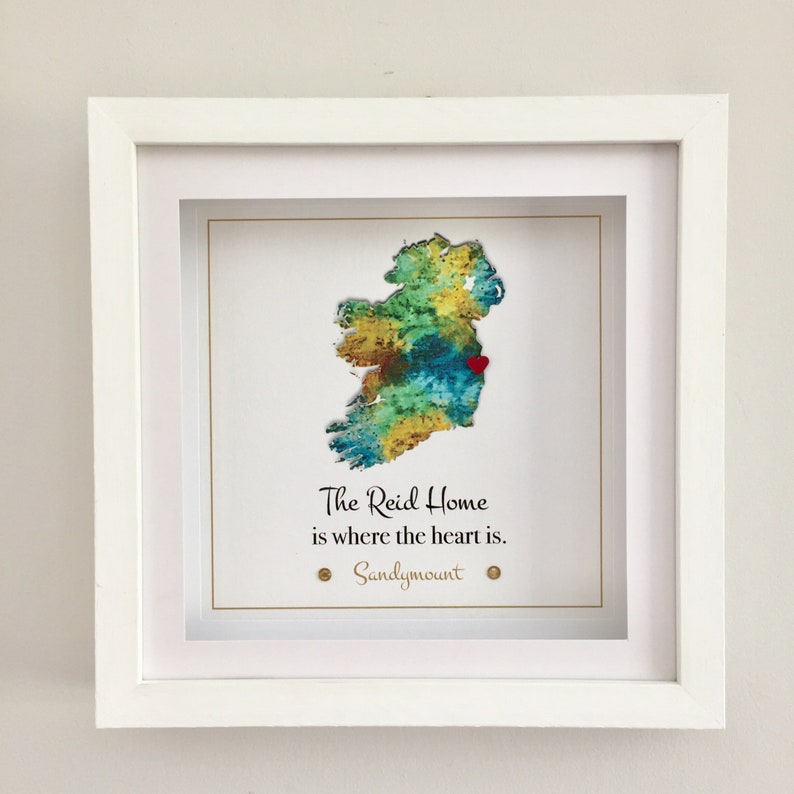 Ireland Frame Personalised | New Home Gift | New House | Home is Where ...