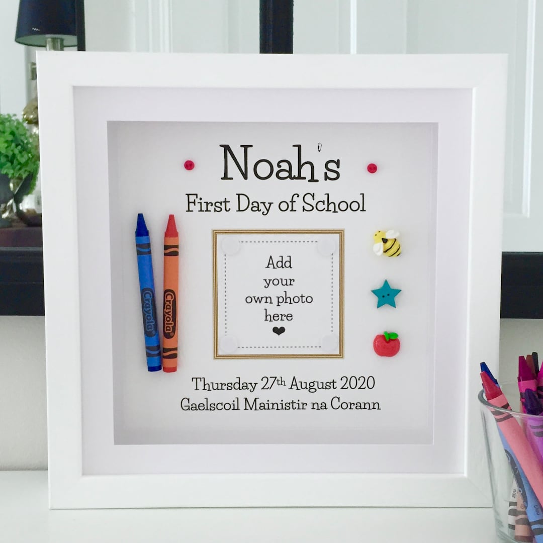 First Day of School Photo Frame • Personalised Picture Frame • Childs ...