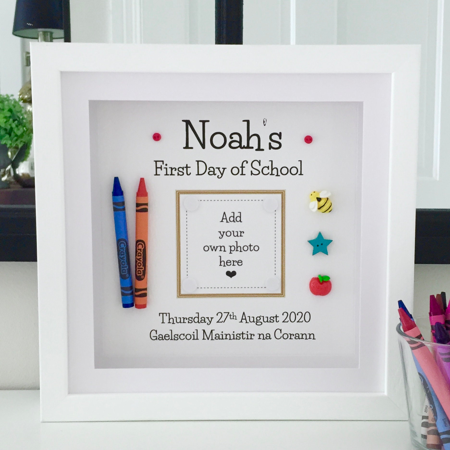 First Day of School Photo Frame Personalised Picture Frame Childs New ...