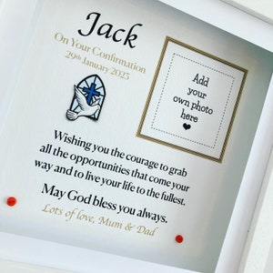 Personalised Girl Confirmation Photo Frame Confirmation Picture ...