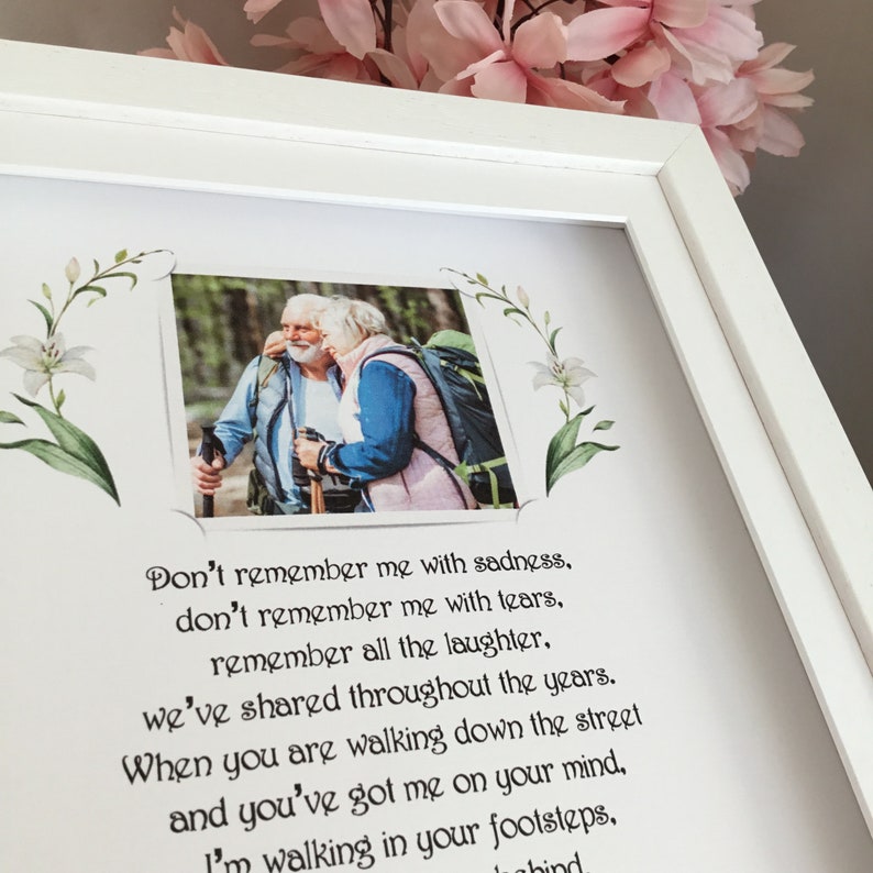 Parent Memorial Photo Frame • Photo Frame • Irish Memorial Gift ...