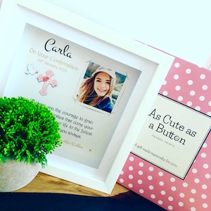 Personalised Girl Confirmation Photo Frame Confirmation Picture ...