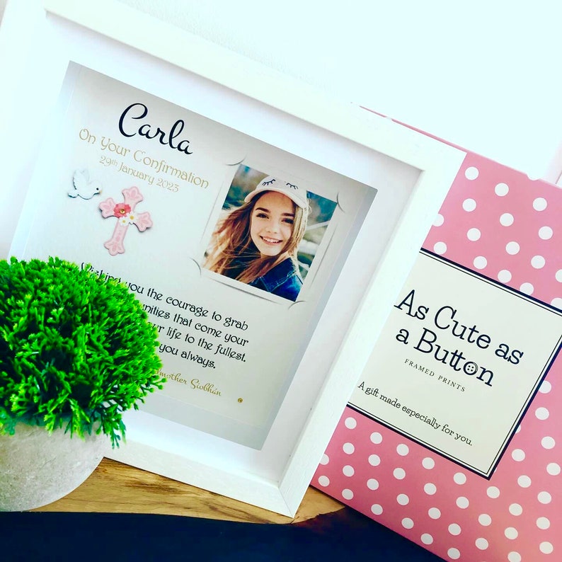 Personalised Girl Confirmation Photo Frame Confirmation Picture ...