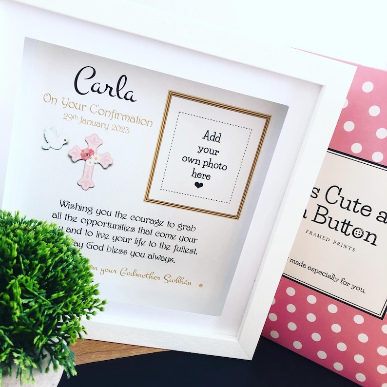 Personalised Girl Confirmation Photo Frame Confirmation Picture ...