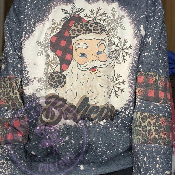 Bleached Christmas Sweatshirts - Etsy