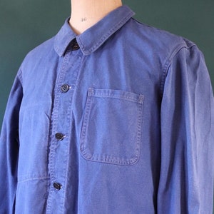 Vintage 1970s 70s French SNCF Train Engineer Blue Work Jacket Workwear ...