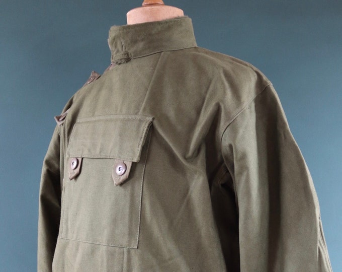 Vintage 1960s 60s Swedish Army Green Cotton Canvas Military Despatch ...