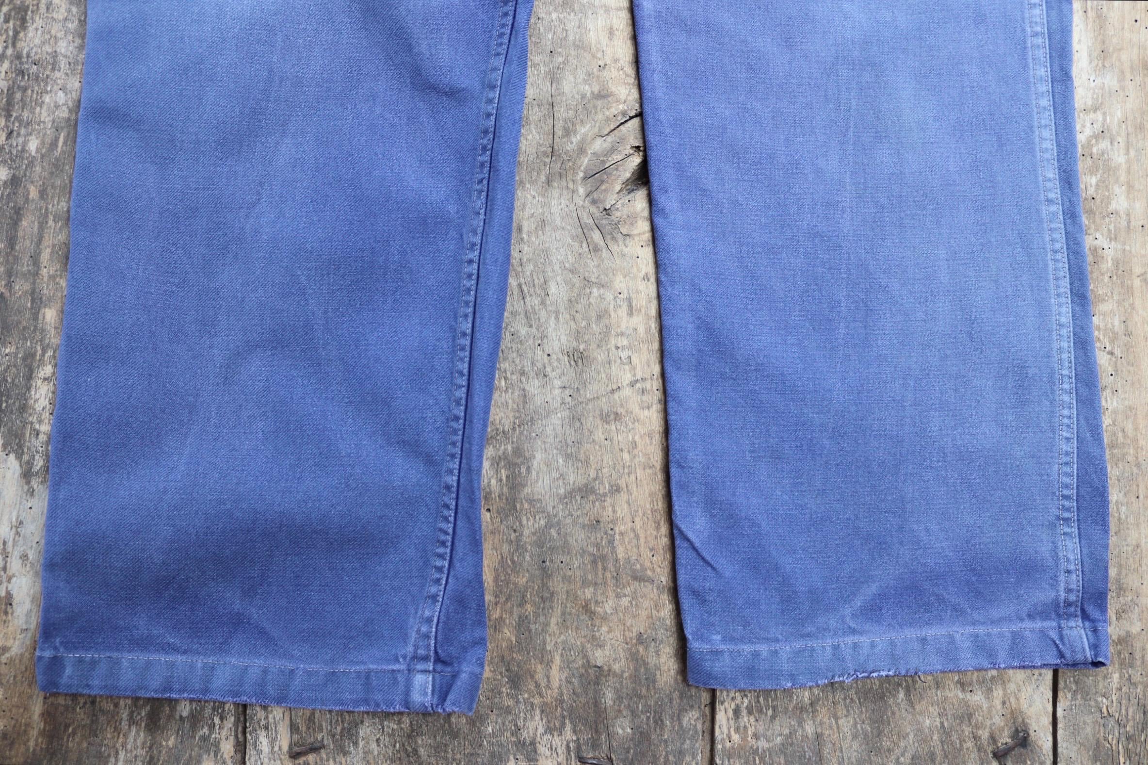 Vintage French Workwear Trousers Pants 1940s 1950s Indigo Vintage French Workwear Trousers Pants 1940s 1950s Indigo