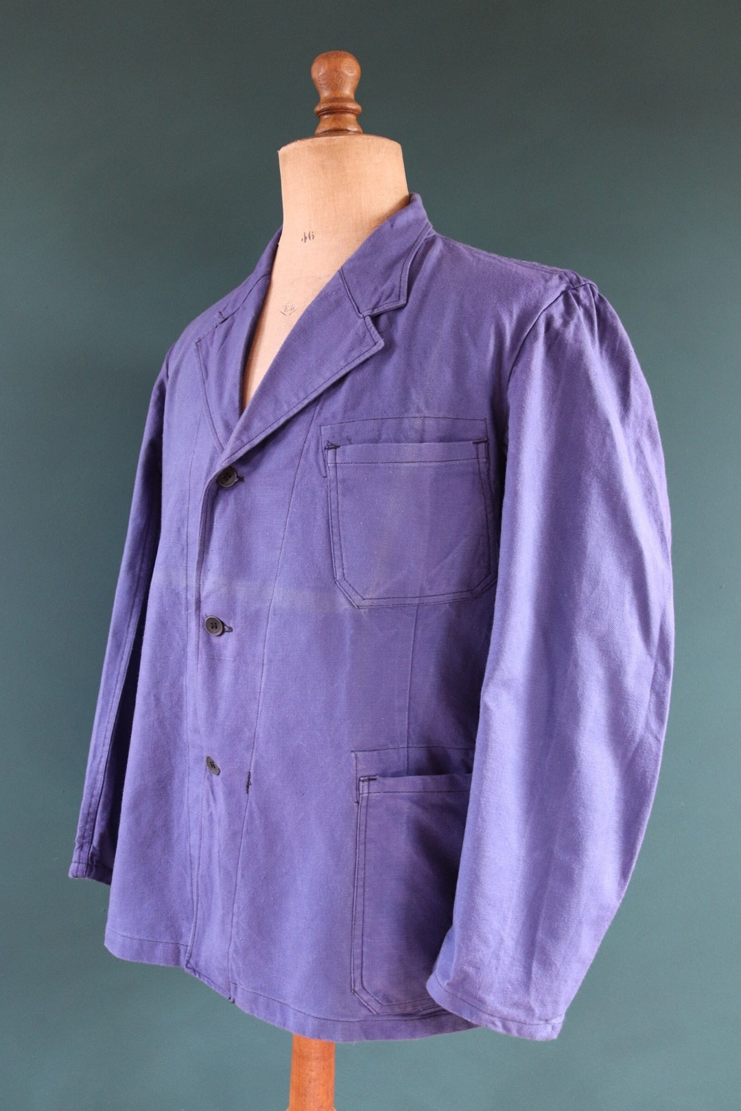 Vintage 1940s 40s WW2 Era Deadstock Swedish Military Hospital Indigo ...