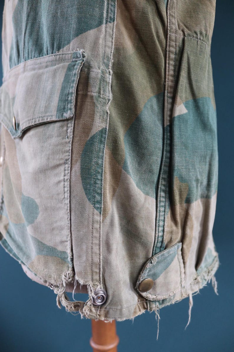 Vintage 1950s Belgian Paratrooper Smock - Moon and Balls Camouflage ...