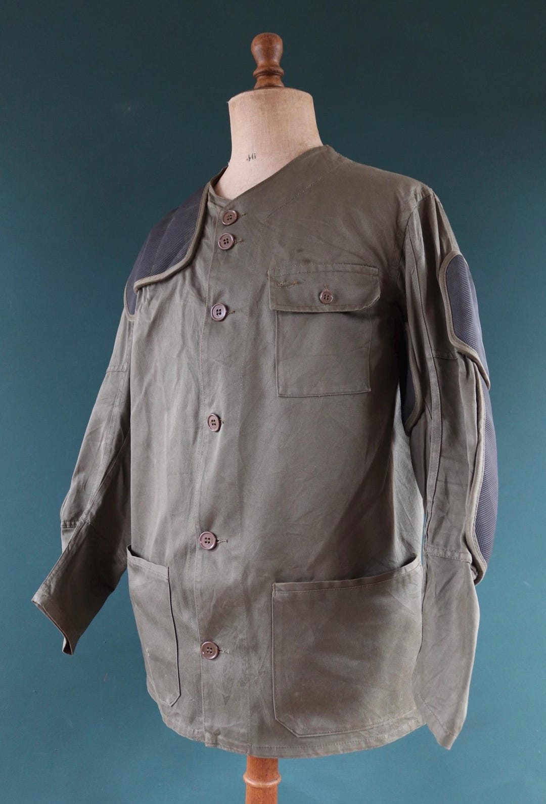 Vintage 1960s 60s Khaki Green 10-X Hunting Shooting Rifle Jacket 44 ...